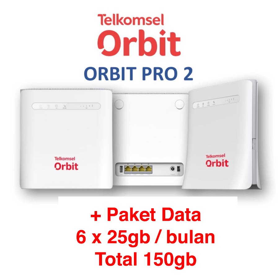 Jual TELKOMSEL ORBIT PRO 2 ZTE 4G WIRELESS ROUTER MF286R 50GB | Shopee ...