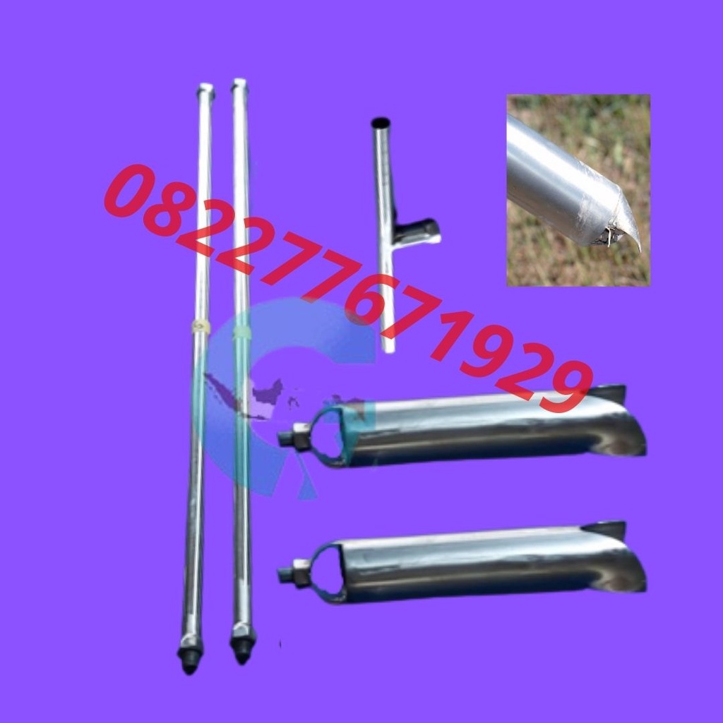 Jual Hand Auger Set Augering Bor Sampel Sample Tanah Stainless 1 2 3 ...