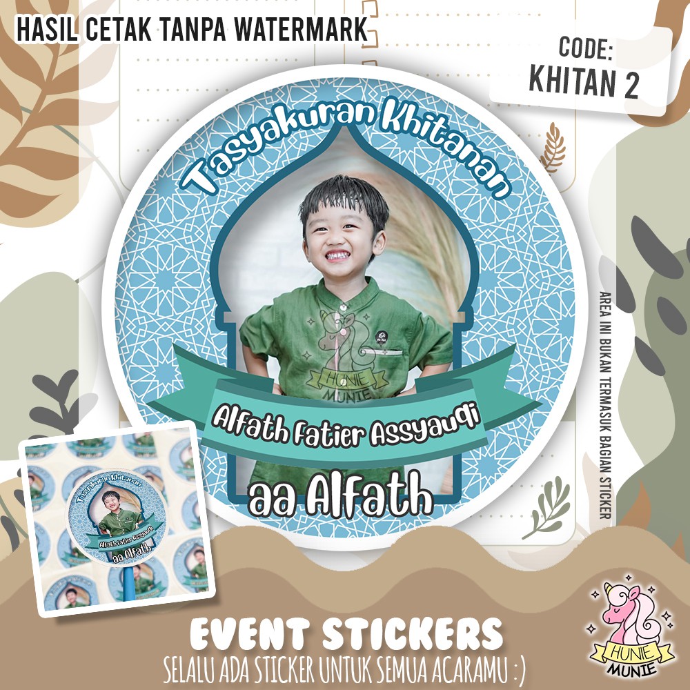 Jual Sticker Acara - Tasyakuran Kehamilan Maternity Aqiqah Rumah Tedak ...