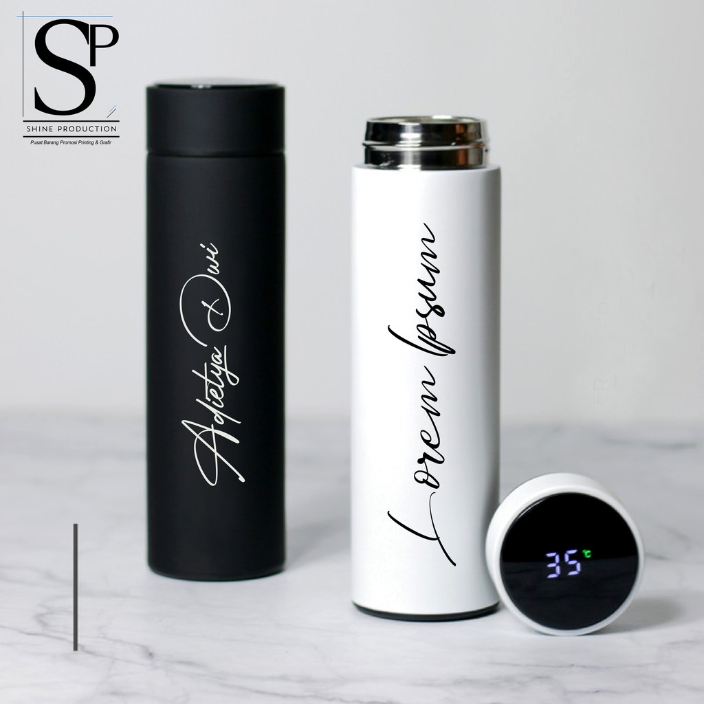 Jual Tumbler Custom Nama Botol Minum LED Indicator | Shopee Indonesia