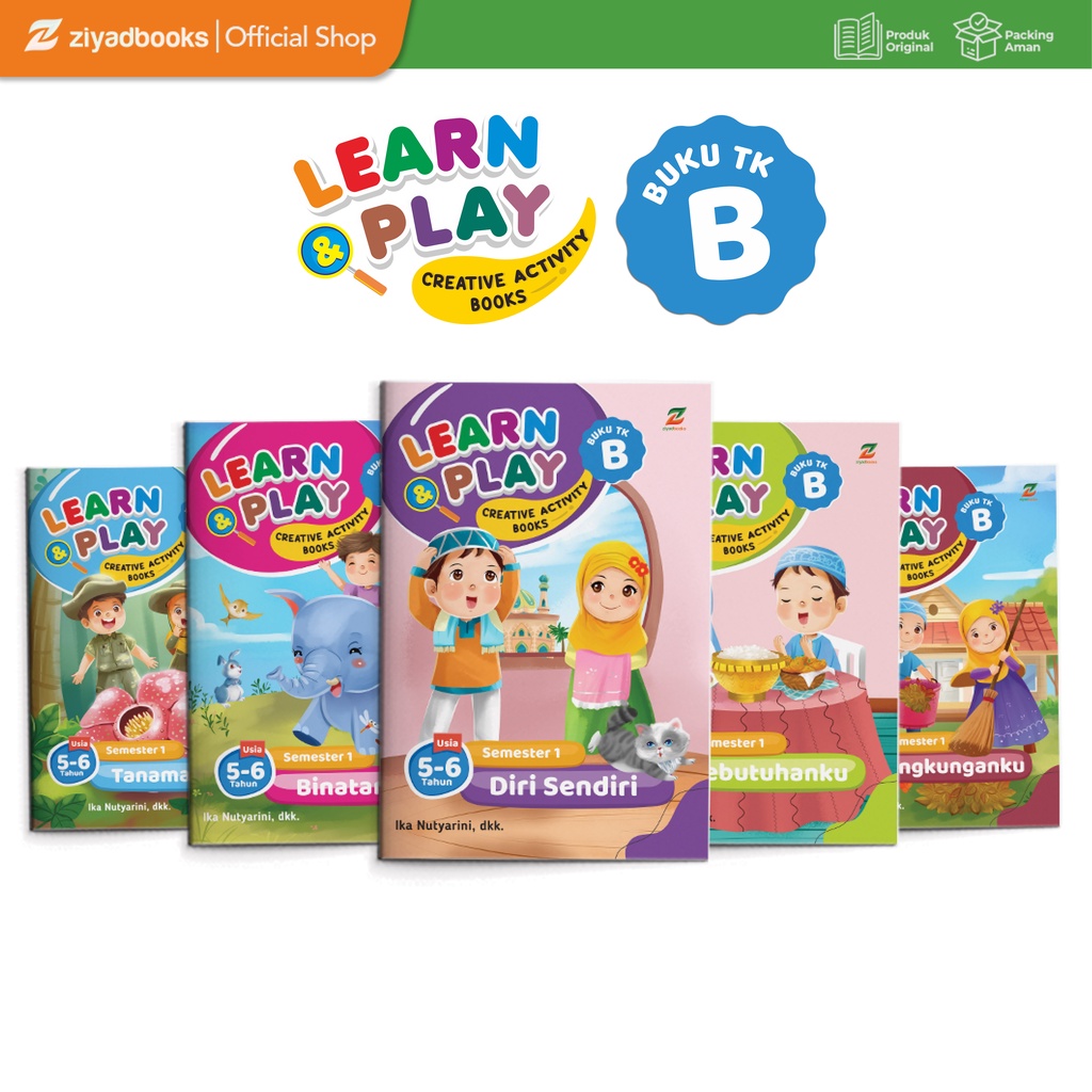 Jual Buku TK - Learn & Play - Buku TK B Semester 1 - Ziyad bookstore ...