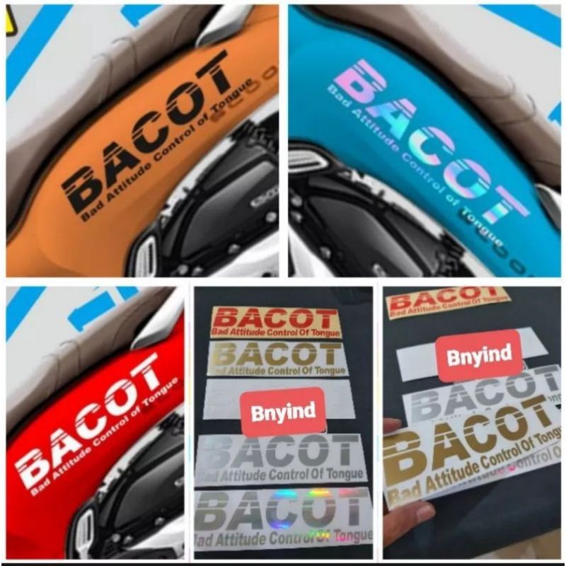 Jual STICKER BACOT STICKER MOTOR CUTTING | Shopee Indonesia