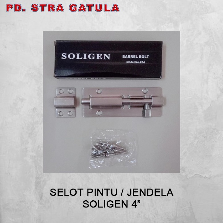 Jual Selot Pintu Soligen Mix Ukuran - Selot Jendela Soligen - Grendel ...