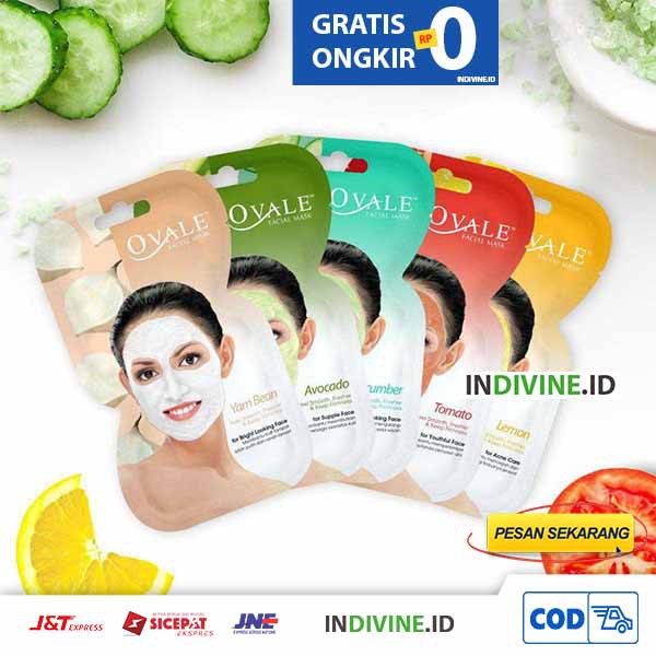 Jual Ovale Facial Mask Masker Wajah Sachet Lemon Avocado Alpukat ...