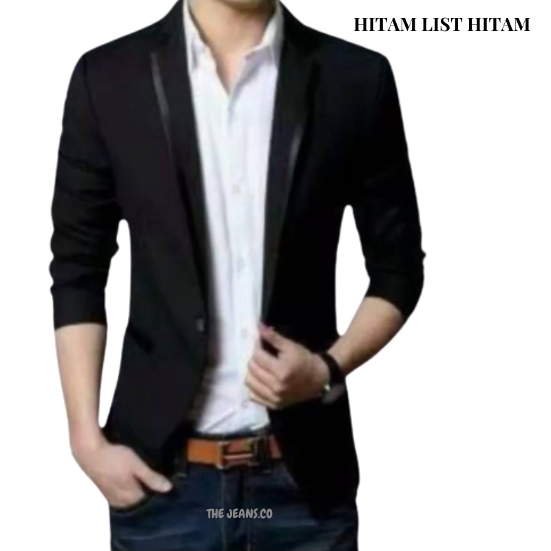Jual Jas Blezer Pria/ Blazer Cowok Korea/ Semi Jas Pria Keeren/ Blazer ...