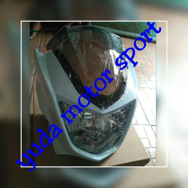 Jual Reflektor ninja R putih komplit Kedok ninja R putih komplit lampu ...