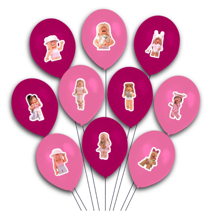 Jual BALON ROBLOX GIRL HAPPY BIRTHDAY HBD ULTAH DEKORASI HIASAN PINK ...