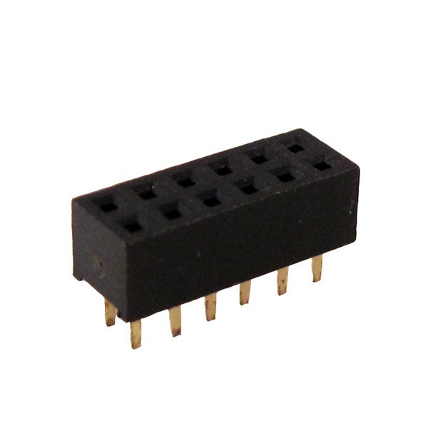 Jual Pin Header Female 6x2 Pin Double Row 2mm | Shopee Indonesia