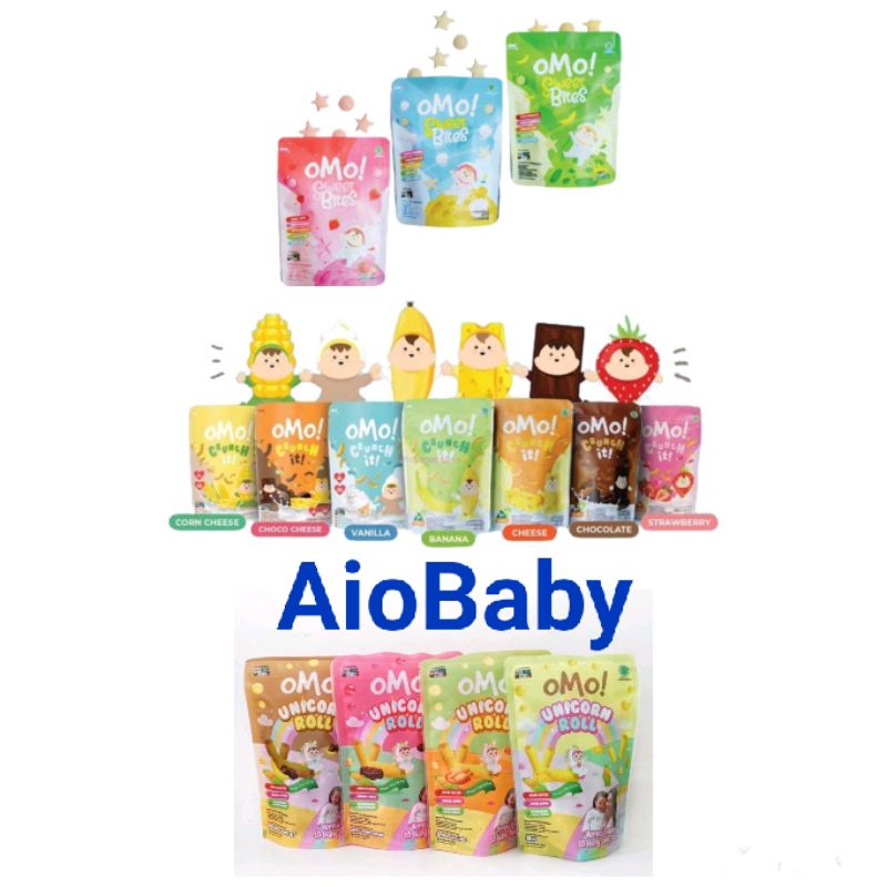 Jual Omo crunch it Omo sweet Bites Omo unicorn roll snack baby mpasi ...