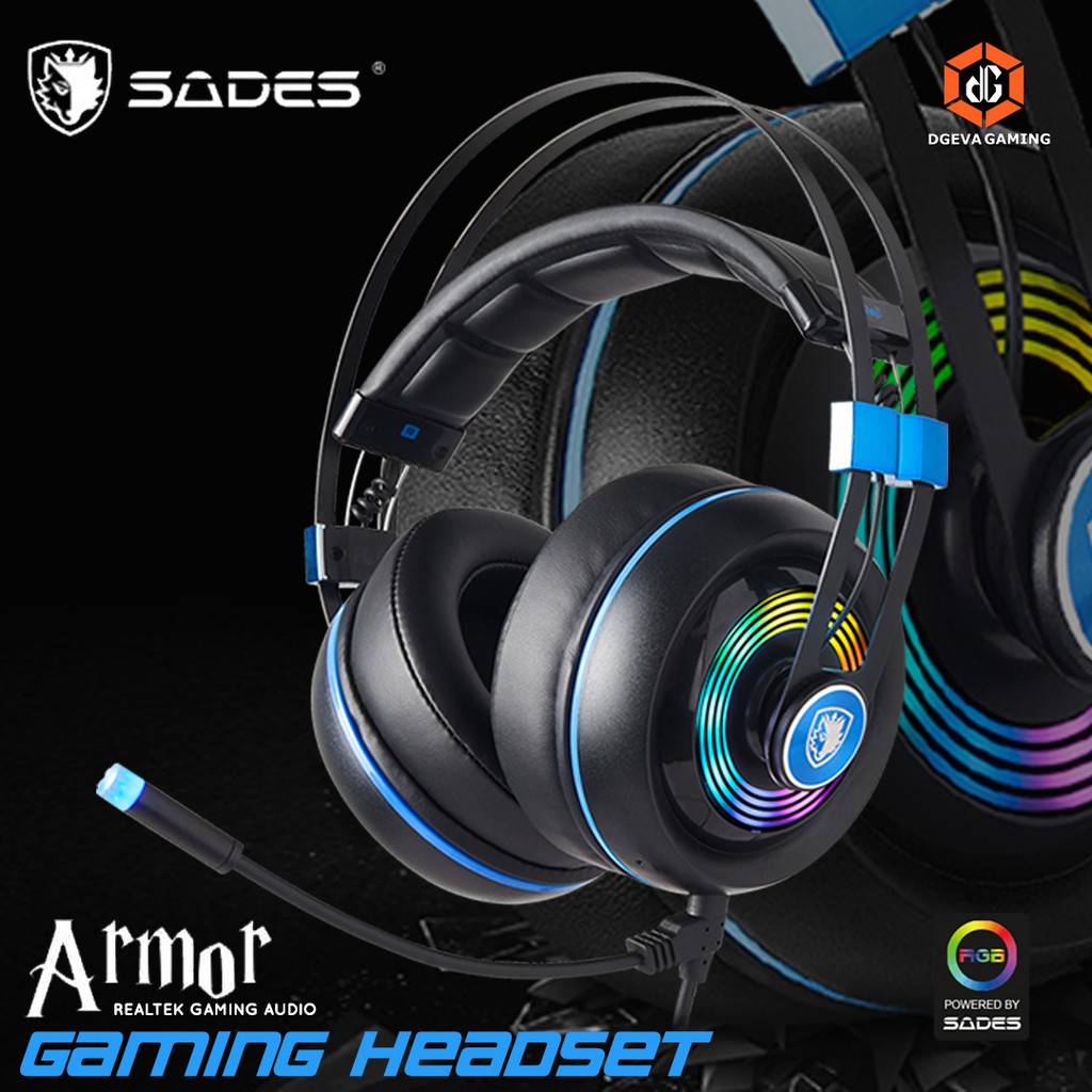 Jual Sades Armor RGB 7.1 Realtek Gaming Audio - Gaming Headset | Shopee ...