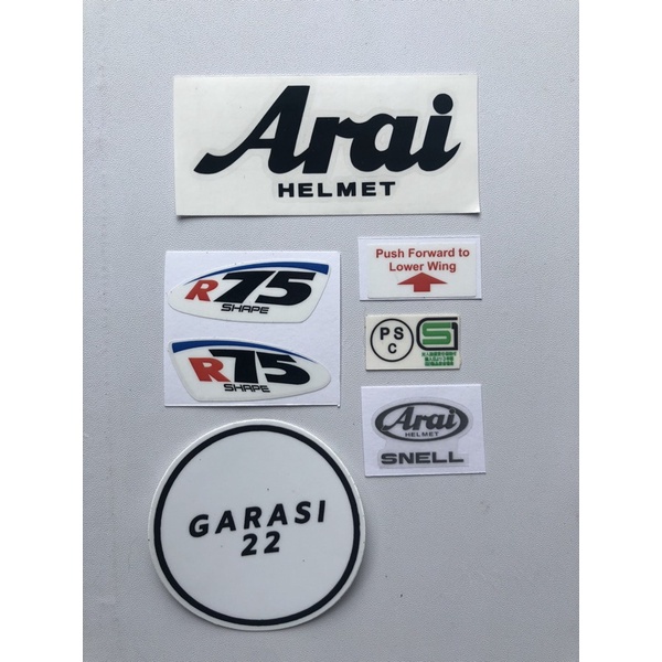 Jual STICKER ARAI FOR HELM POLOS | Shopee Indonesia