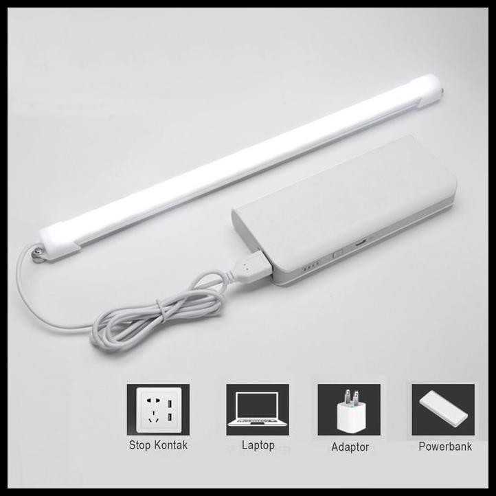 Jual LAMPU LED NEON USB STRIP 37CM RUANG BELAJAR KERJA BACA TIDUR RUMAH | Shopee Indonesia