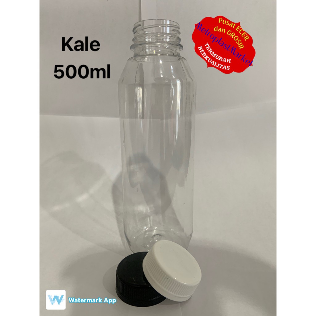 Jual [36GR] botol kale 500 ml ECO bulat botol jus 500 ml botol kopi 500 ...