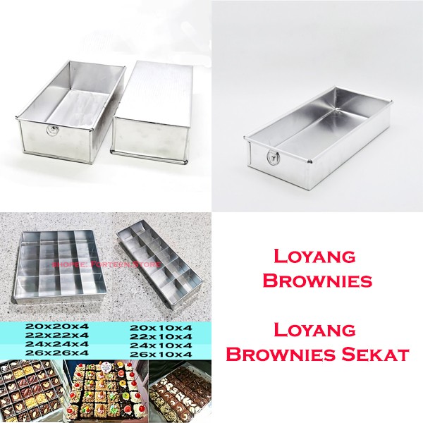 Jual Loyang kue Brownies | Loyang Persegi Panjang Loyang Cake Loyang ...
