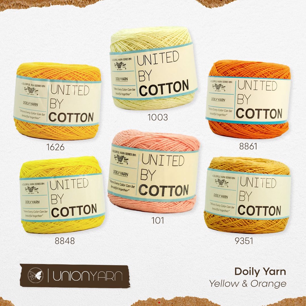 Jual Benang Rajut jala Benang Jala Doily Yarn United By Yarn | Shopee ...