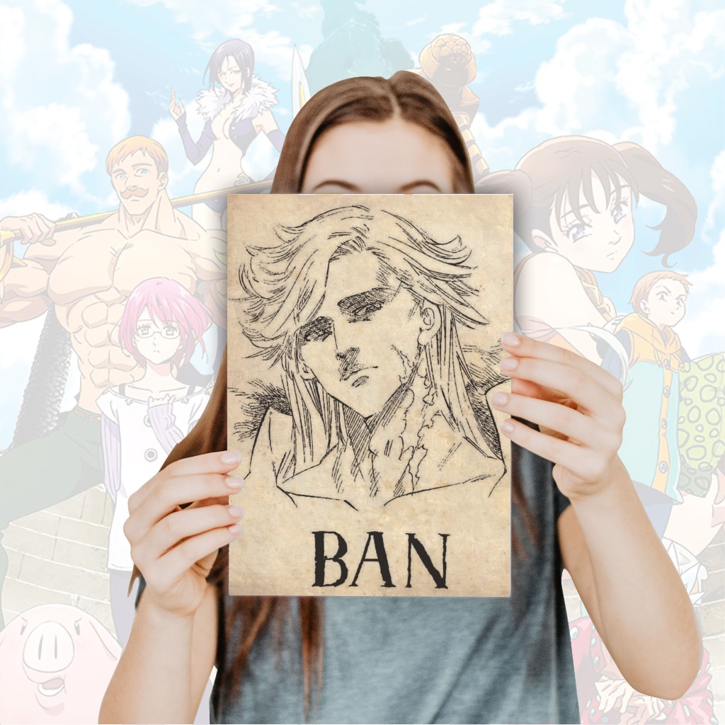 Jual Poster Anime Bounty Nanatsu No Taizai Wanted Meliodas Elizabeth ...