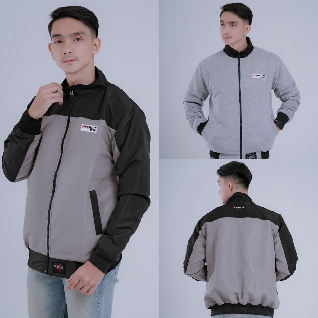 Jual TERMURAH !! JAKET BOMBER PRIA BOLAK BALIK / JAKET BOMBER PRIA ...
