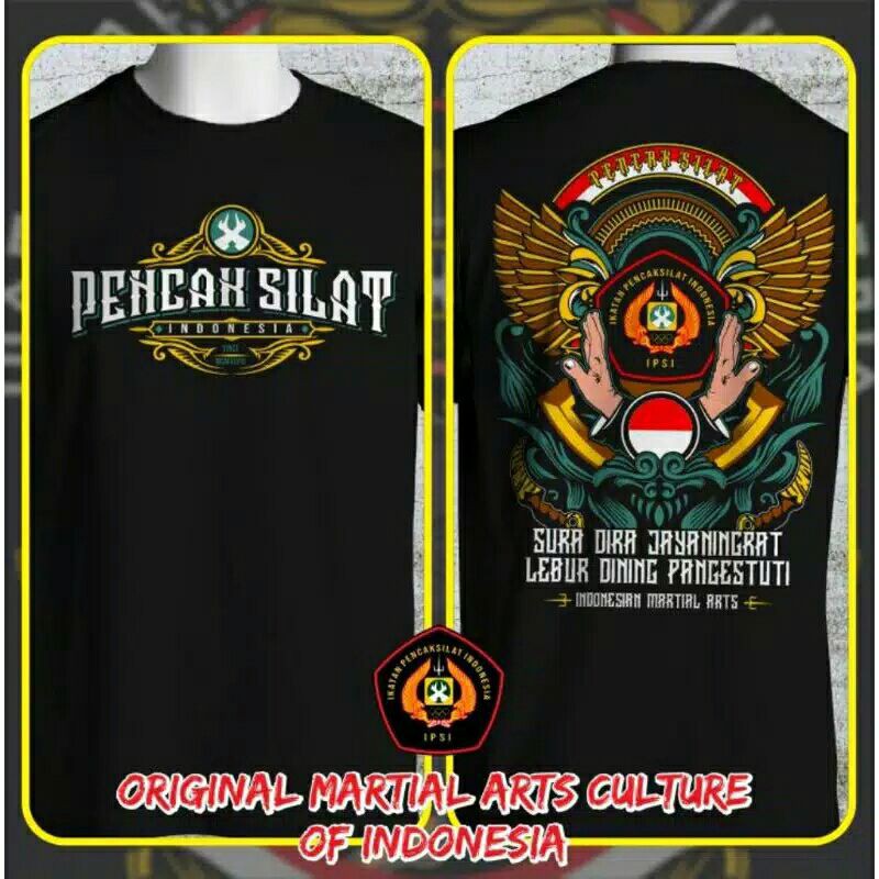 Jual KAOS IPSI PRIA PENCAK SILAT INDONESIA MARTIAL ARTS DISTRO PREMIUM | Shopee Indonesia