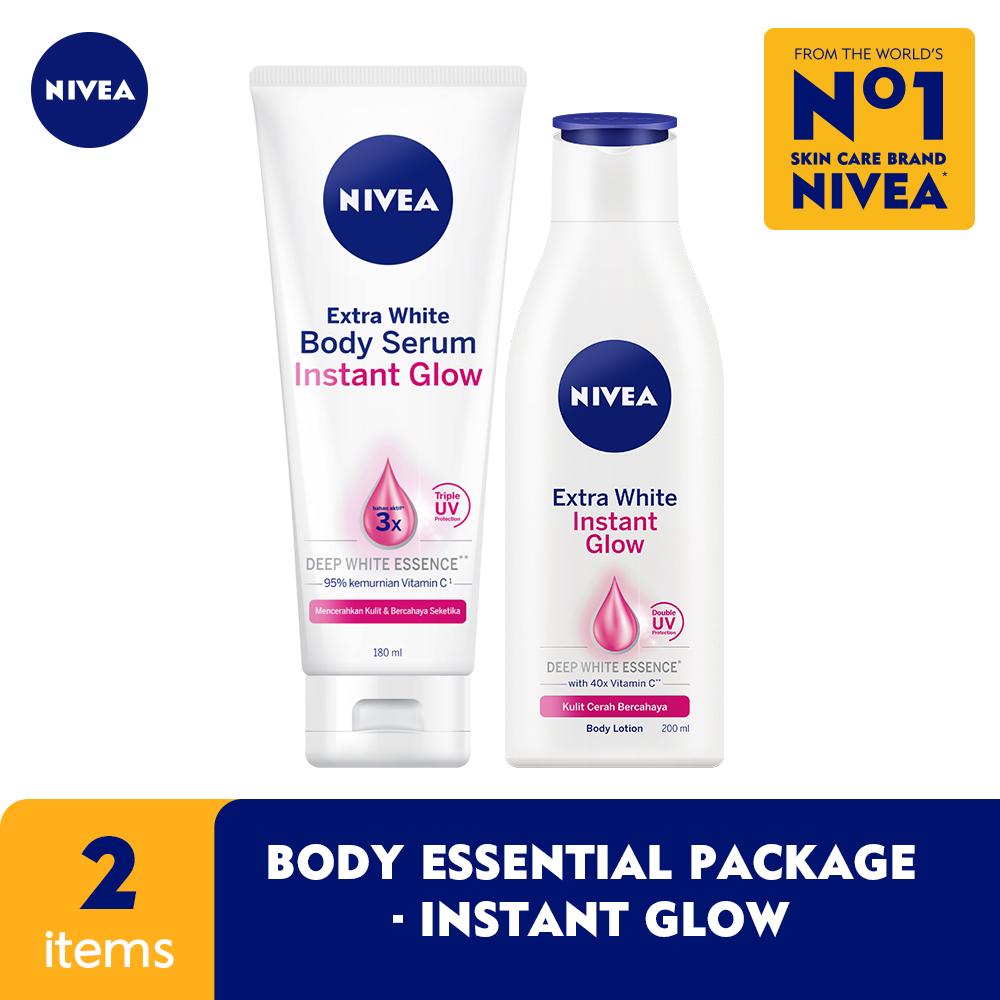 Jual Nivea Body Care Body Lotion Body Serum Extra White Instant Glow