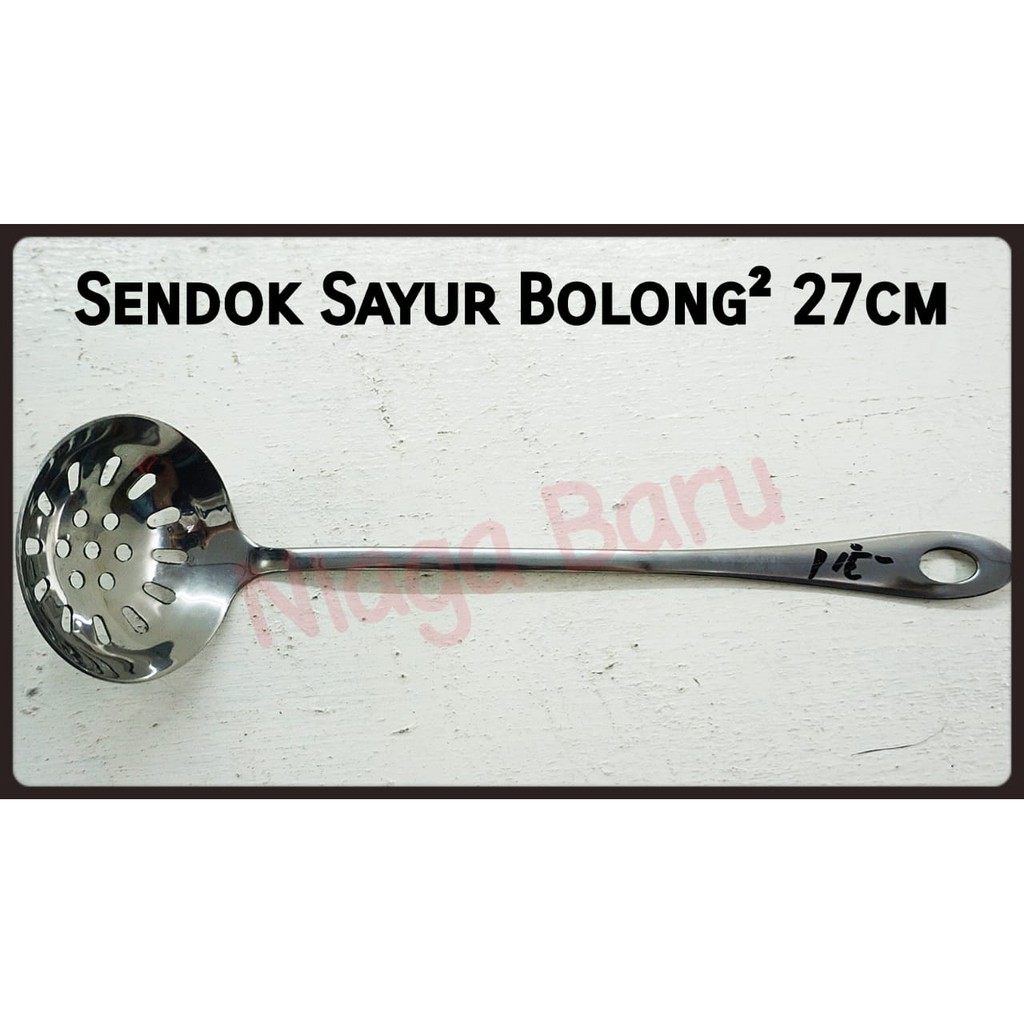 Jual Sendok Sayur Iris Soup Ladle Bolong Stainless | Shopee Indonesia