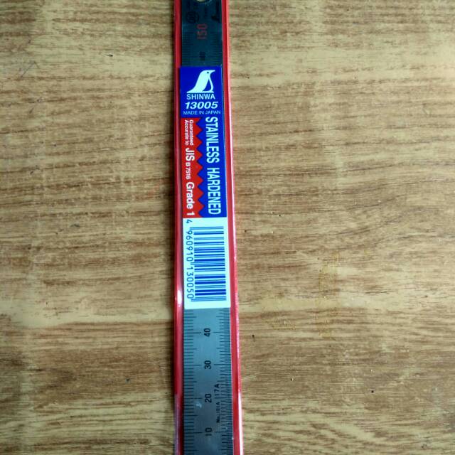 Jual SHINWA 13005 penggaris Stainless hardened 150mm 15cm | Shopee Indonesia