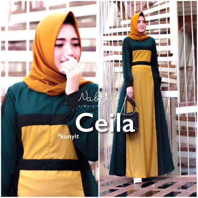 Jual Ceila Abaya Maxi Original Nabtik | Shopee Indonesia