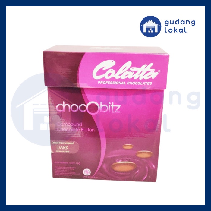 Jual Colatta Dark Compound Coin Chocobitz 1Kg | Shopee Indonesia