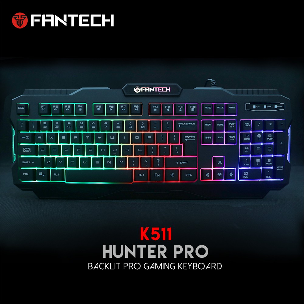 Jual Fantech Hunter Pro K511 Backlit Pro Gaming Keyboard | Shopee Indonesia