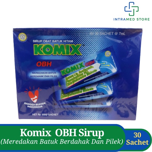 Jual Komix OBH Cair Box isi 30 Sachet - Obat Batuk Berdahak Dan Pilek ...