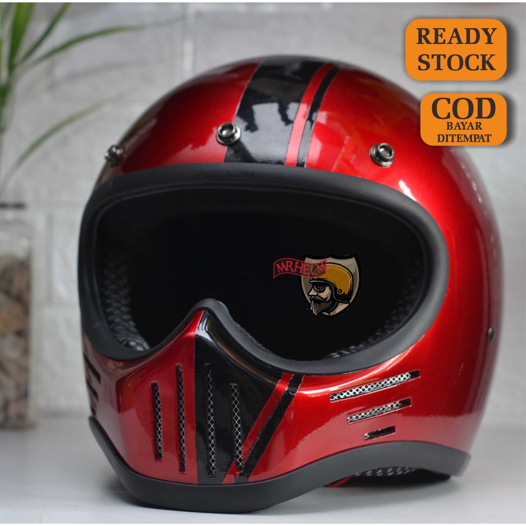 Jual HELM CUSTOM RETRO CAKIL SIMPSON M30 TRACKER ( MR HELM ) | Shopee ...