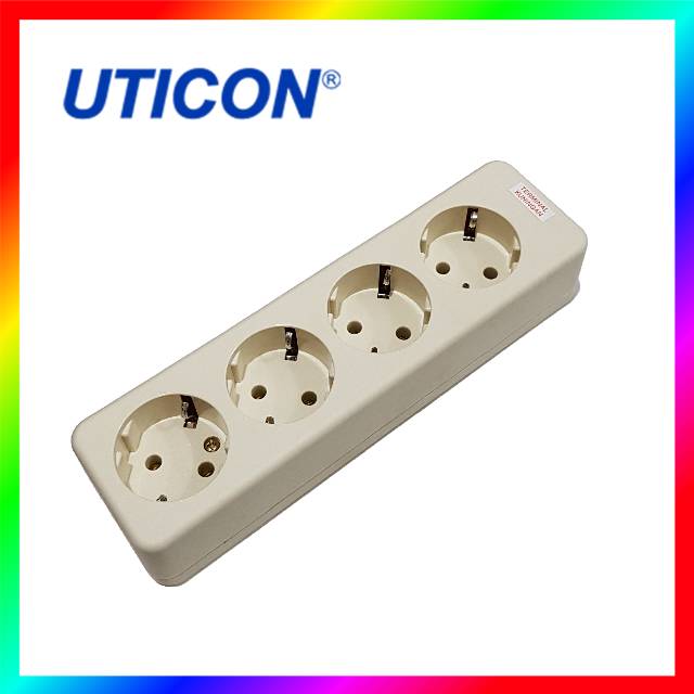 Jual Stop Kontak UTICON / Terminal UTICON 4 Lubang ST-148 - Stop kontak Arde | Shopee Indonesia