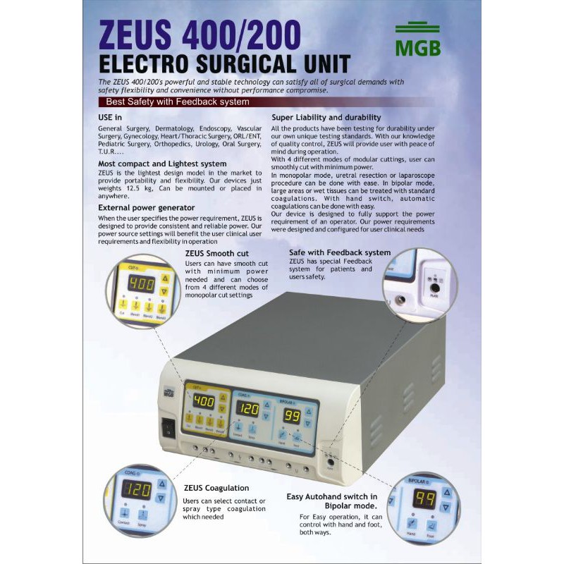 Jual READY Elektro Surgical Unit Merk ZEUS 400 MURAH | Shopee Indonesia
