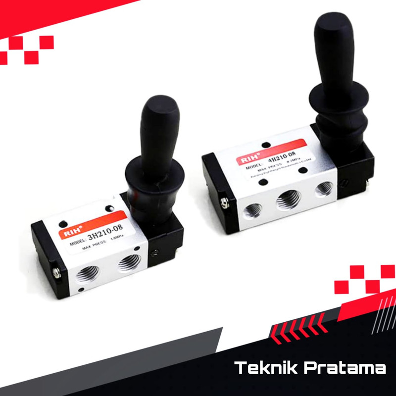 Jual Mechanical valve hand control 3/2 type jenis Tuas 3 lubang drat 1/4" | Shopee Indonesia