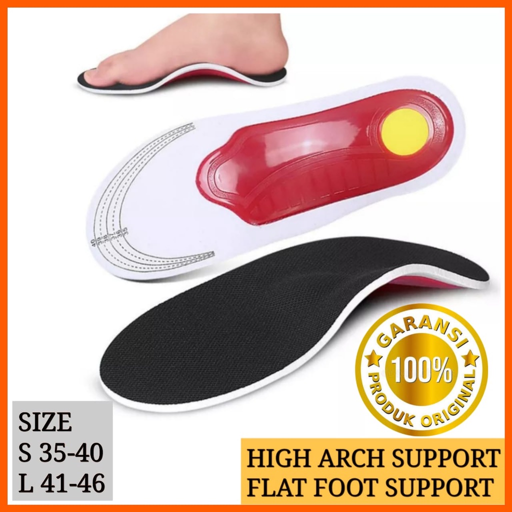 Jual KUALITAS TERBAIK INSOLE HIGH ARCH SUPPORT INSOLE FLAT FOOT ALAS ...