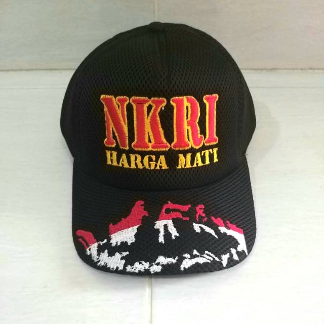 Jual TOPI LOGO NKRI - TOPI NKRI - BAHAN JARING | Shopee Indonesia