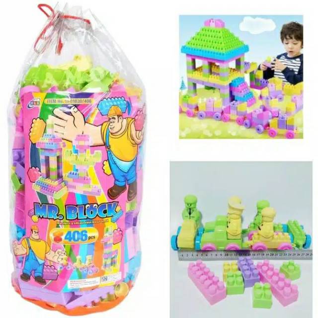 Jual Mainan Blok Lego bongkar pasang isi 406 pcs | Shopee Indonesia