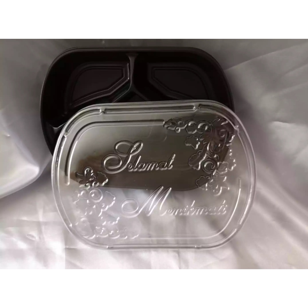 Jual Mika Bento Sekat 4 / mika bento OVAL / tray bento / box bento ...