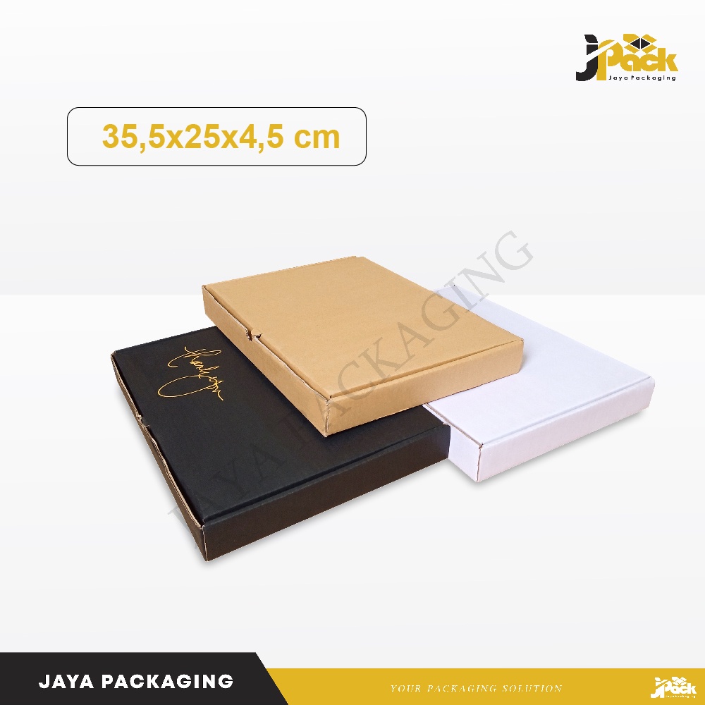 Jual Box Packing 35,5x25x4,5 cm LS (Baju) Kardus/Karton/Box/Pizza/kaos ...