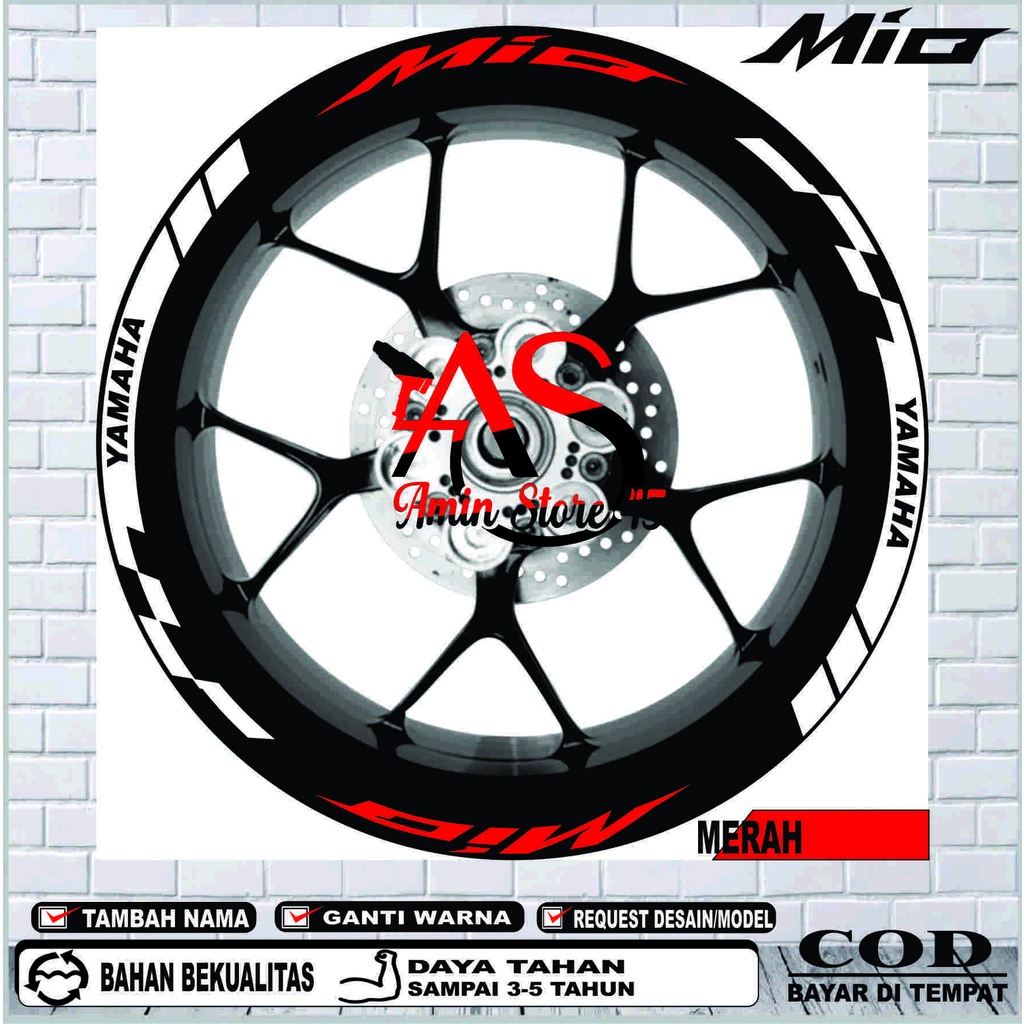Jual Stiker Velg Mio / Lis Velg Variasi Mio / Cutting Stiker Velg ...
