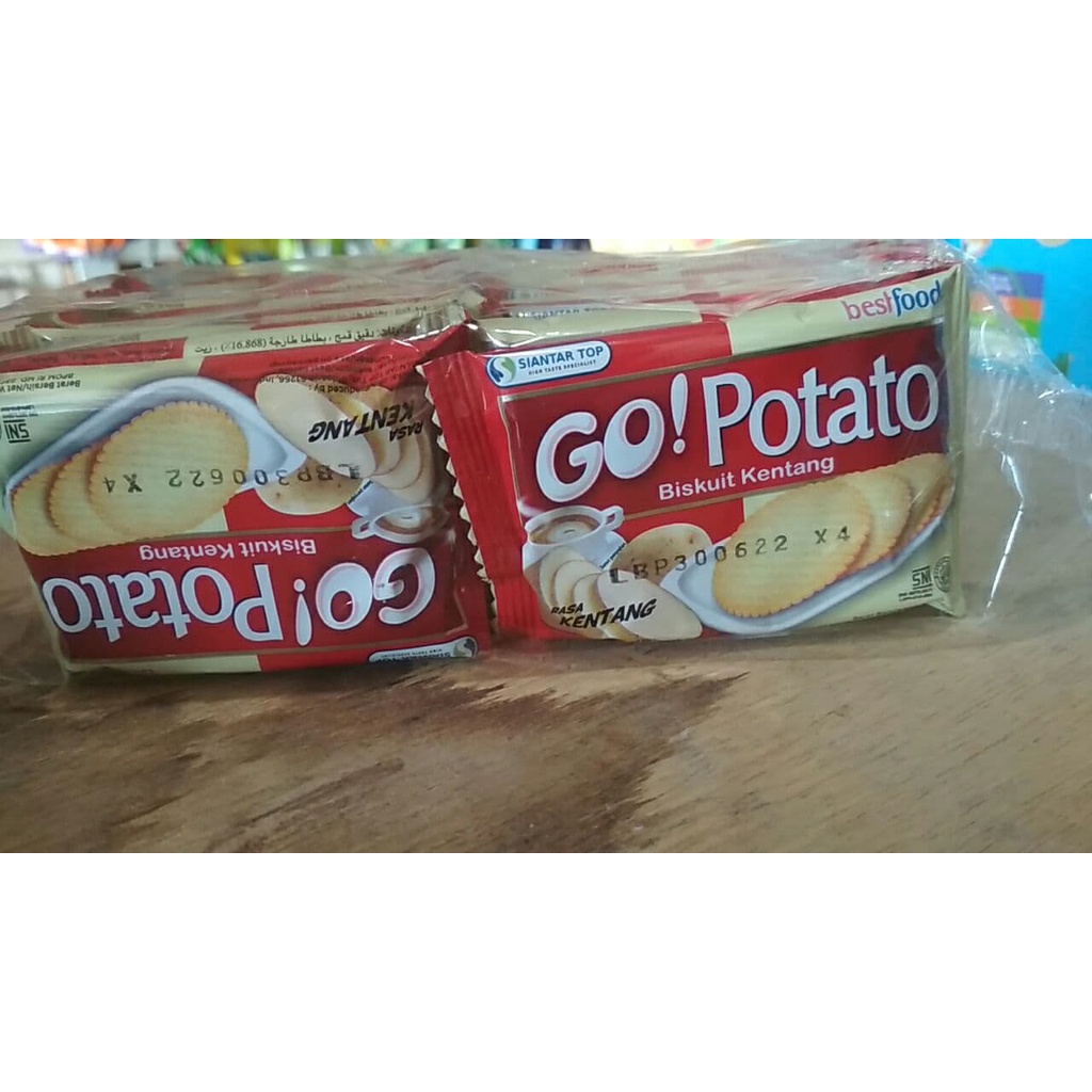 Jual Go Potato Biskuit Kentang 10 g isi 3pax | Shopee Indonesia