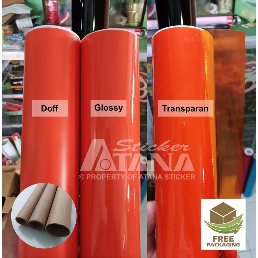 Jual Skotlet Orange Doff Glossy Transparan Scotlet Oren Dop Gloss ...