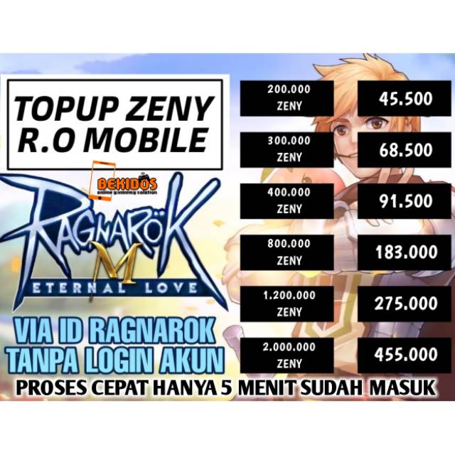 Jual ZENY RAGNAROK MOBILE | Shopee Indonesia