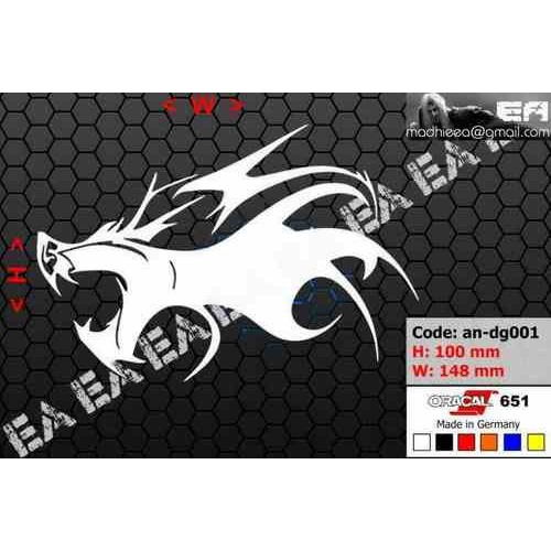 Jual ea cutting sticker / decal Code: an-dg001 ( dragon / naga ...