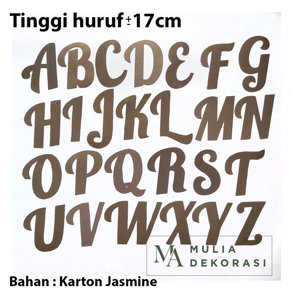 Jual Tulisan Inisial per Huruf Dekorasi Backdrop Lamaran Nikahan ...