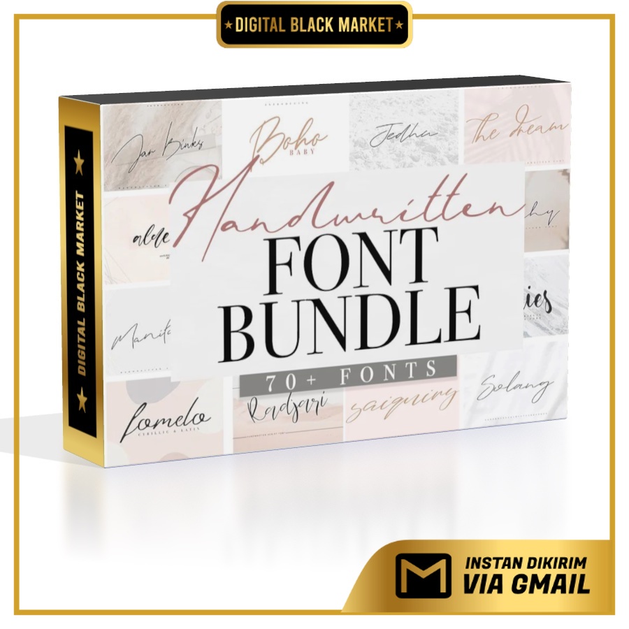 Jual ID0620 - Handwritten Font Bundle | Koleksi Font Tulis Tangan ...