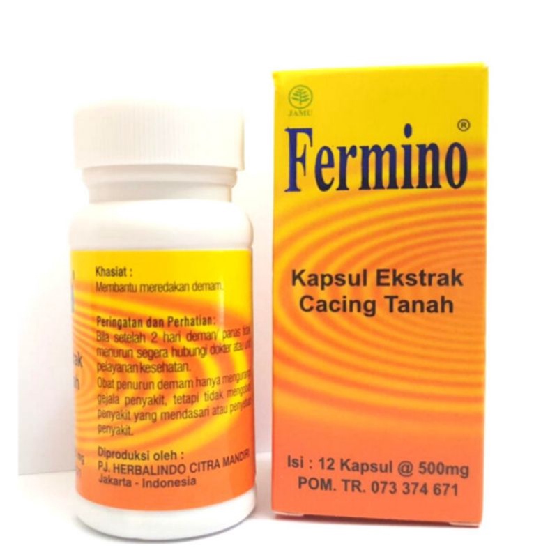 Jual Fermino kapsul ekstrak cacing tanah 12 kapsul | Shopee Indonesia