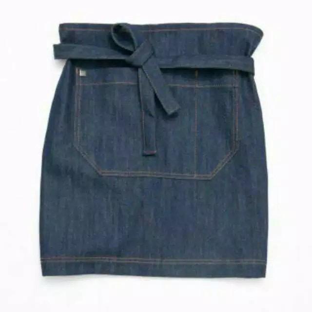 Jual Apron Half Waist Denim Celemek Waiter Setengah Badan | Shopee ...
