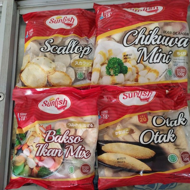 Jual sunfish chikuwa scallop otak lancip baso mix 500gr | Shopee Indonesia