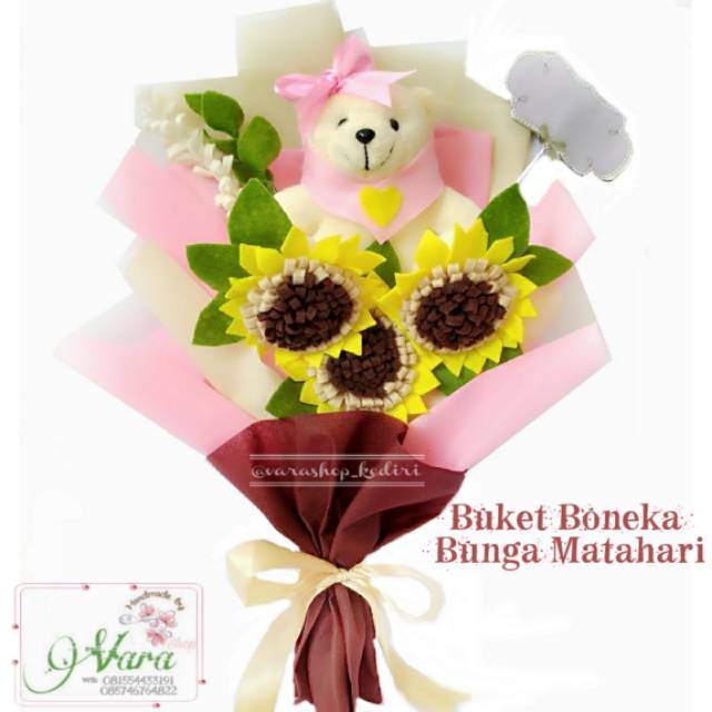 Jual Buket Bunga Matahari / Buket Bunga Boneka / Bunga Matahari / Buket ...