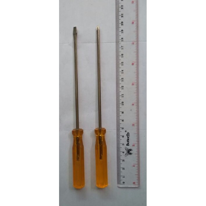 Jual Obeng Kecil Mini Panjang - Obeng langsing Kembang Plus Minus ...